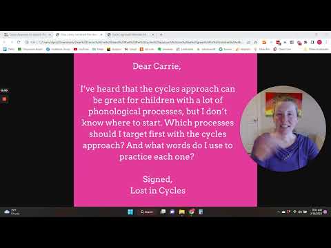 Dear Carrie, What Sounds do I Target with the Cycles Approach?