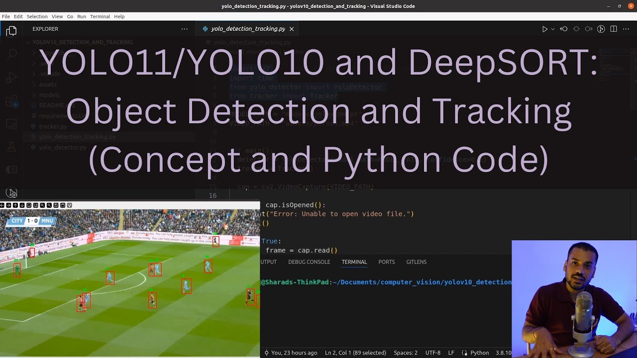 YOLO11/YOLO10 and DeepSORT: Object Detection and Tracking (Concept and Python Code)