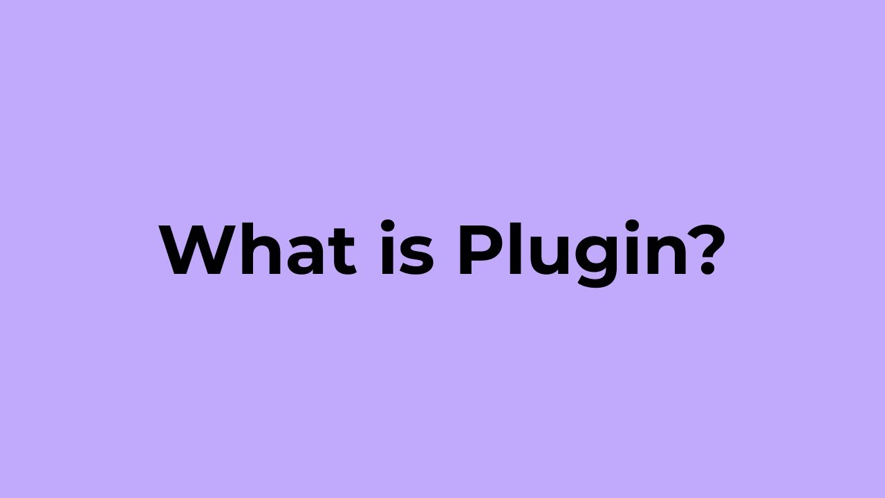 What is Plugin?