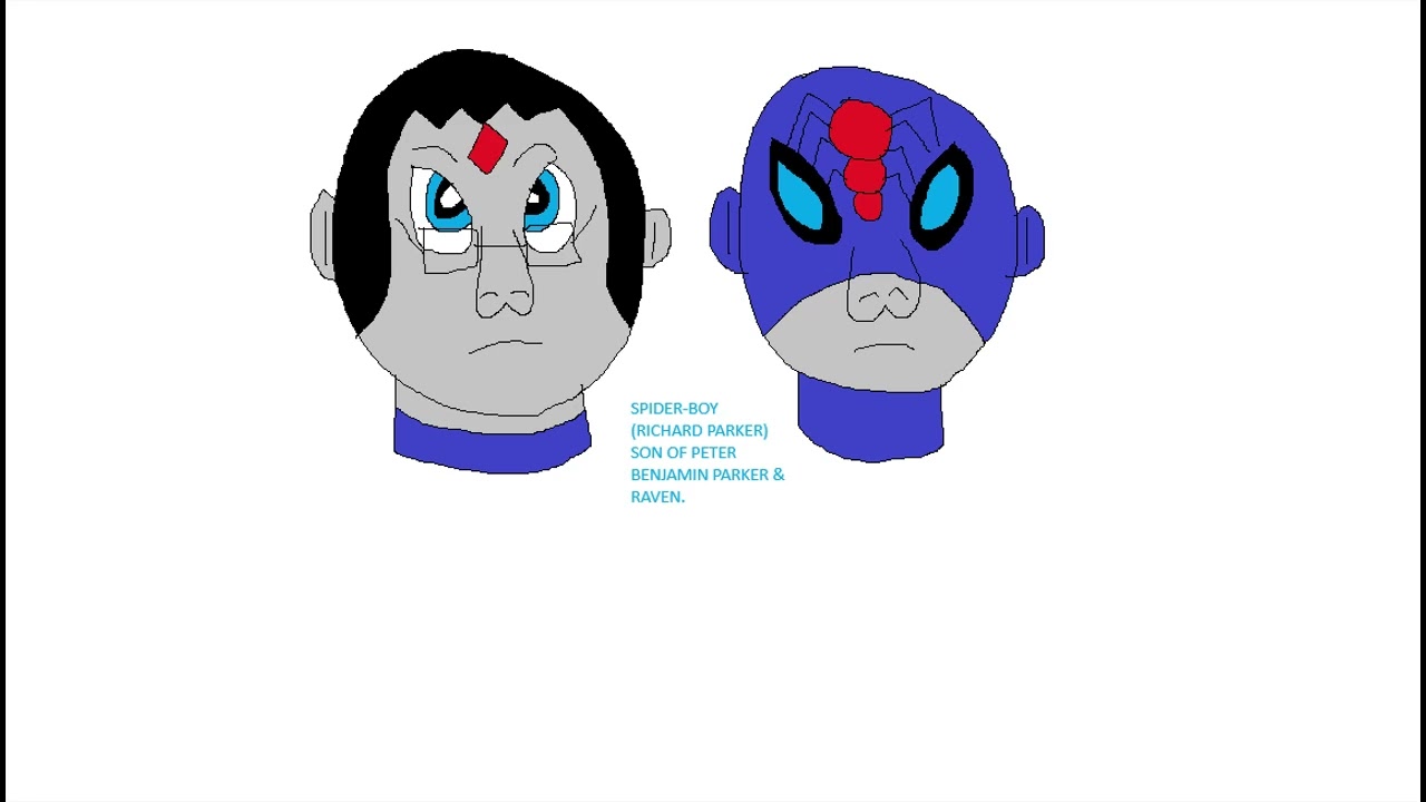 Spider-Boy (Richard Parker) (Marvel Comics) (Peter & Raven's Son) Head Arts by J.A. Ealy (AAP)