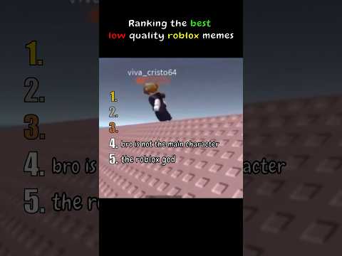 Ranking the best low quality Roblox memes #roblox