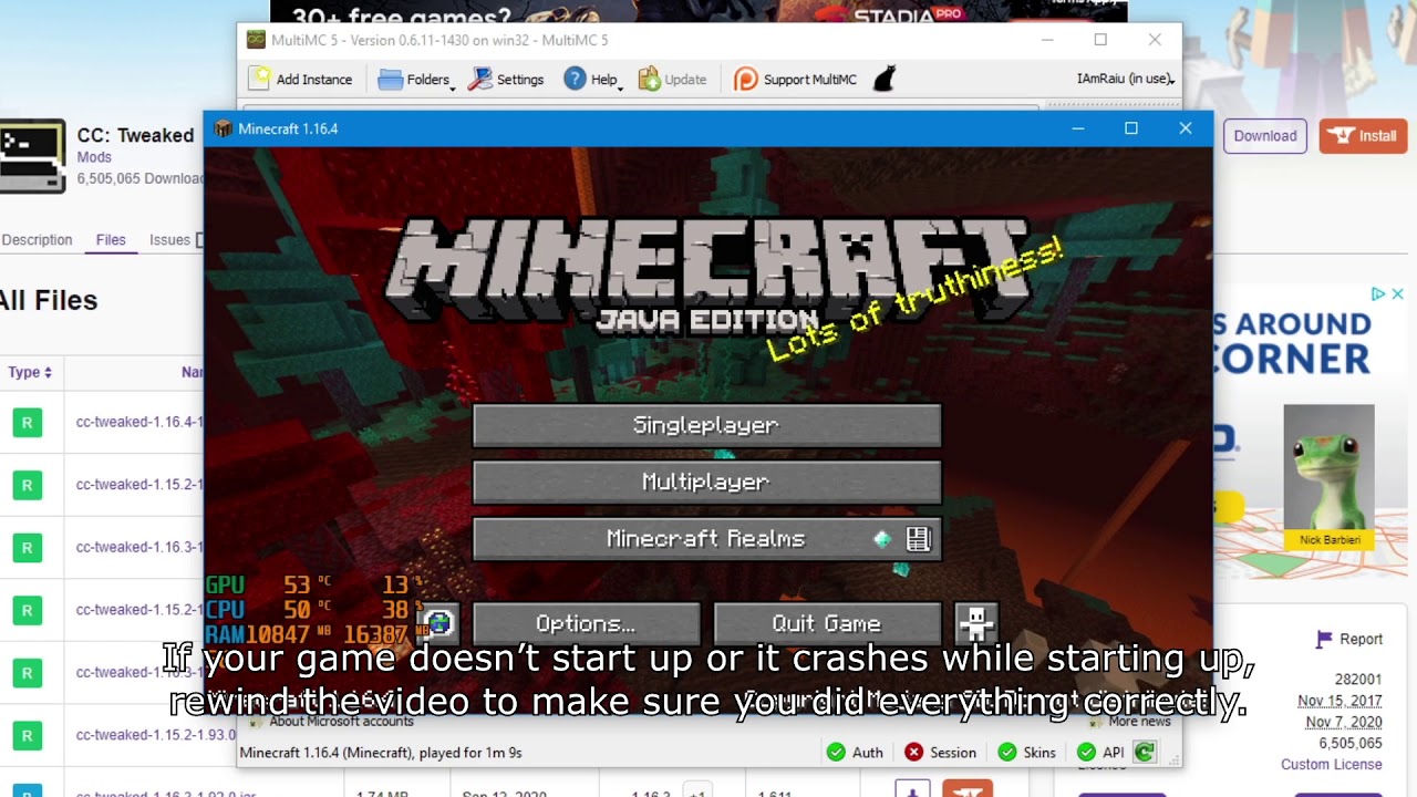 ComputerCraft Lua 0-1 » Introduction » What You Need and How to Install