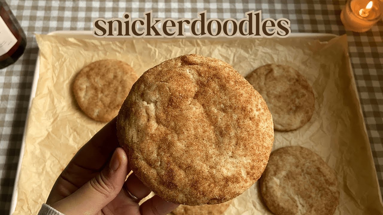 Soft Brown Butter Snickerdoodles ♡ Bake With Me
