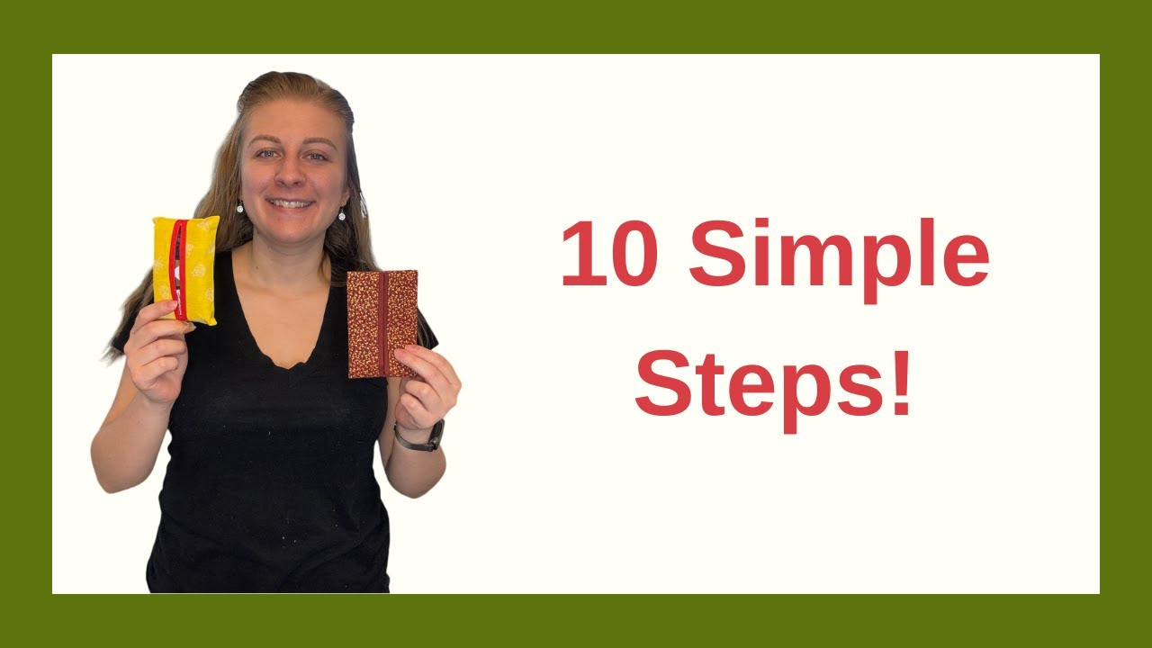 Viral DIY Fabric Tissue Pouch Tutorial (no serger, hardware or interfacing, beginner friendly)