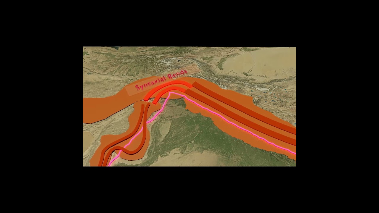 Syntaxial bends of Himalayas #geographythroughmaps #upsc #geography   #physicalgeography