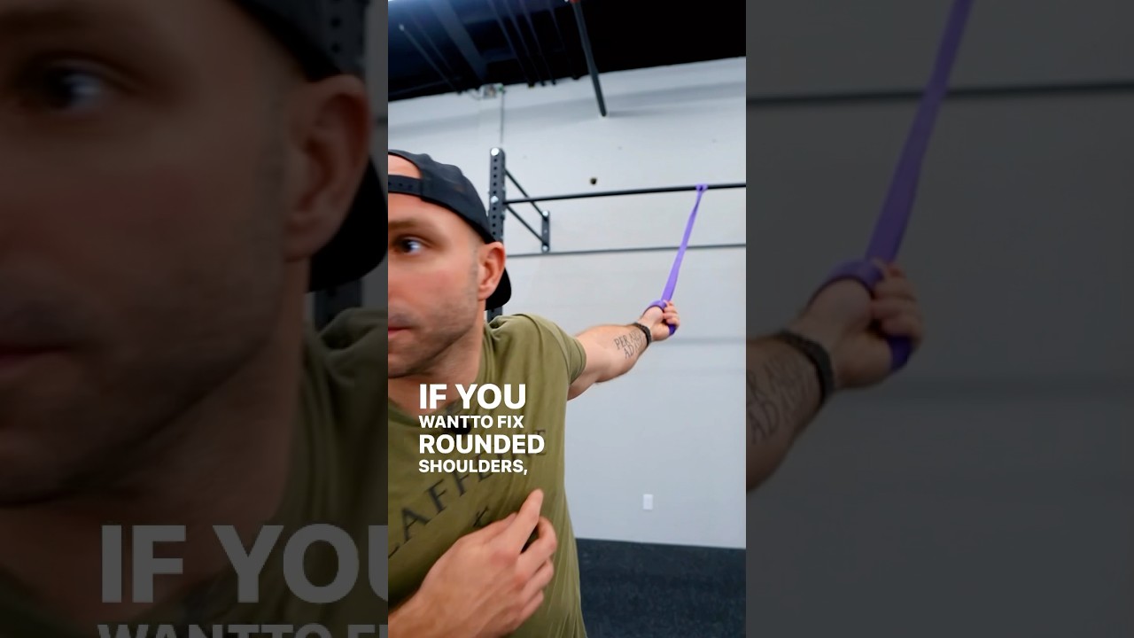 Fix Chest Tightness & Rounded Shoulders | Banded Chest Stretch