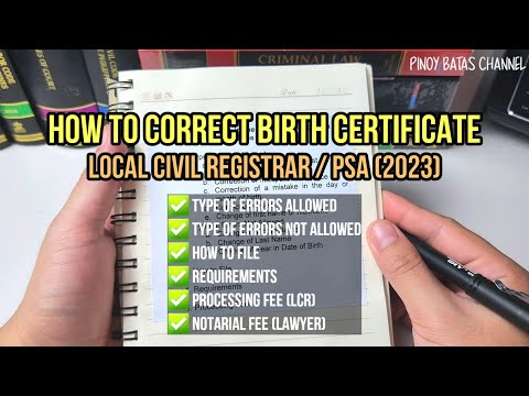 How to Correct Birth Certificate in LCR / PSA (2023 Guide)
