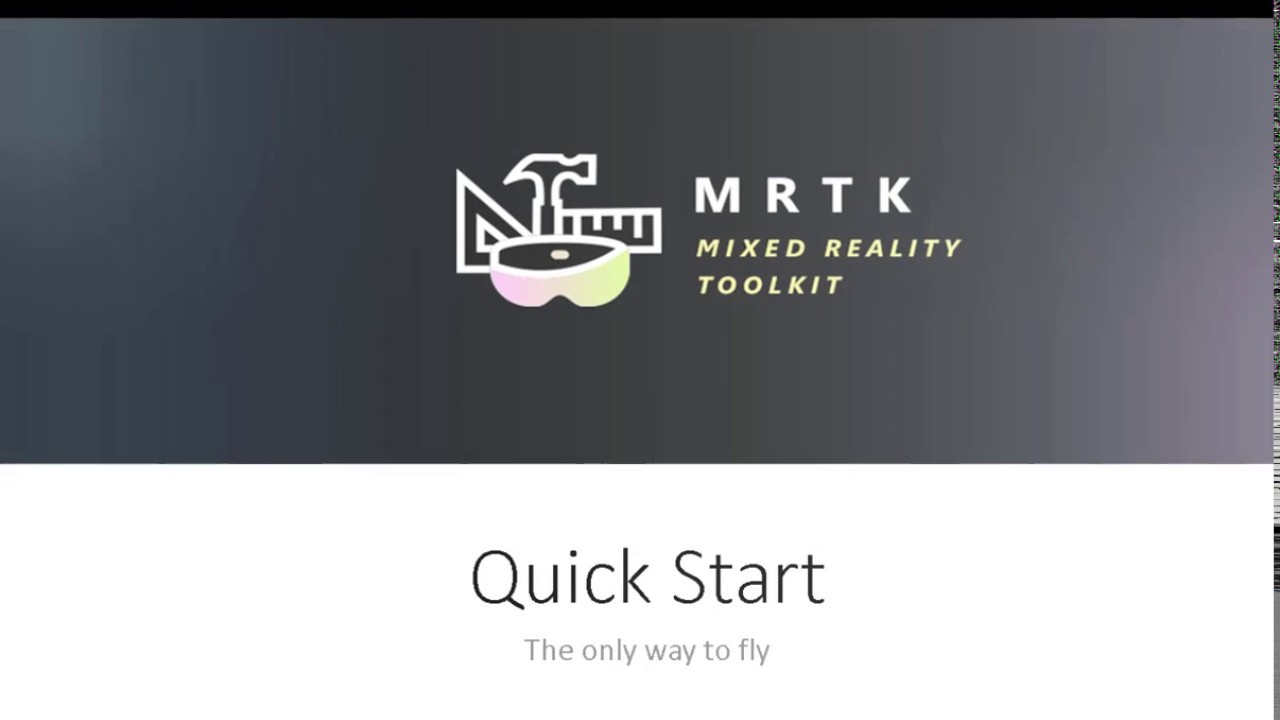 Mixed Reality Toolkit Quickstart