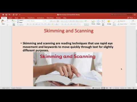 What is Skimming and Scanning
