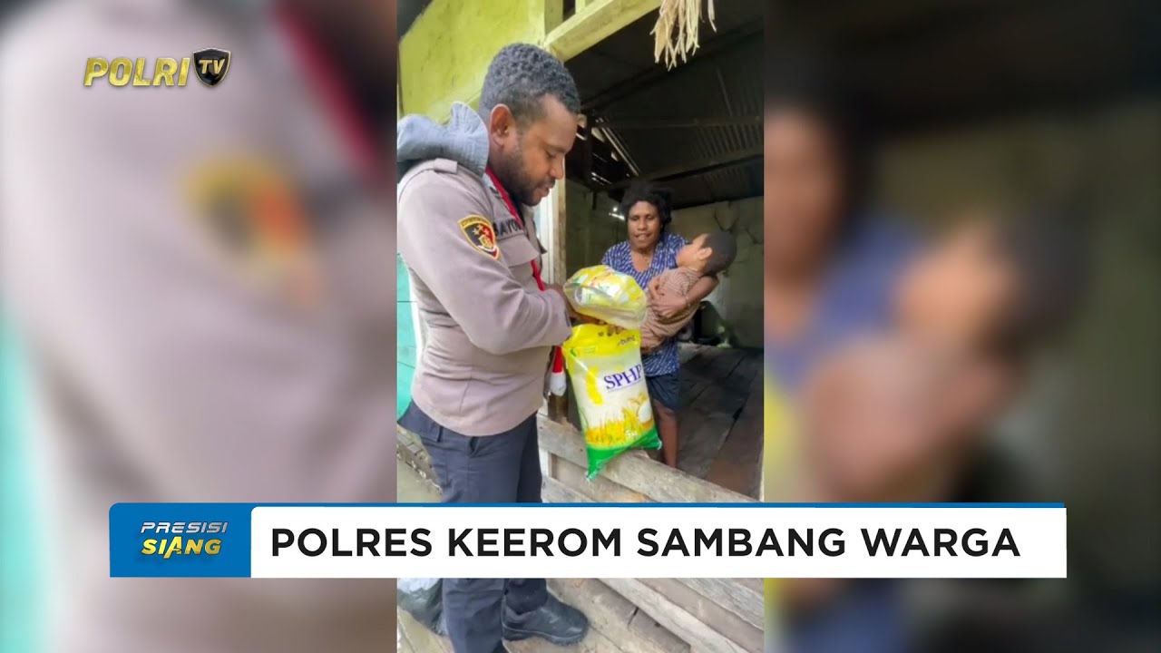 BHABINKAMTIBMAS KAMPUNG WAMBES SAMBANG & MEMBERI BANSOS KEPADA MASYARAKAT