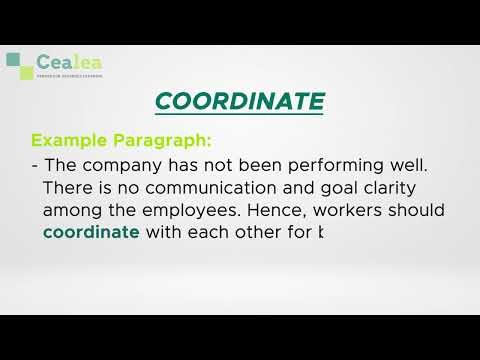 Learn How to Use Coordinate - Coordinate meaning, synonyms, antonyms, and example sentences.