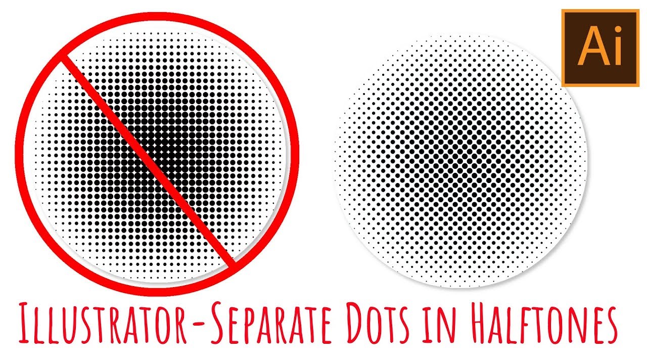 Illustrator - Halftones with spaced out circles