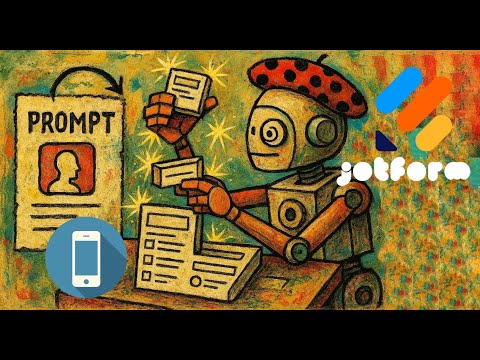 Generate forms with AI: Jotform's free AI form generator (on the Smartphone) 📲✅