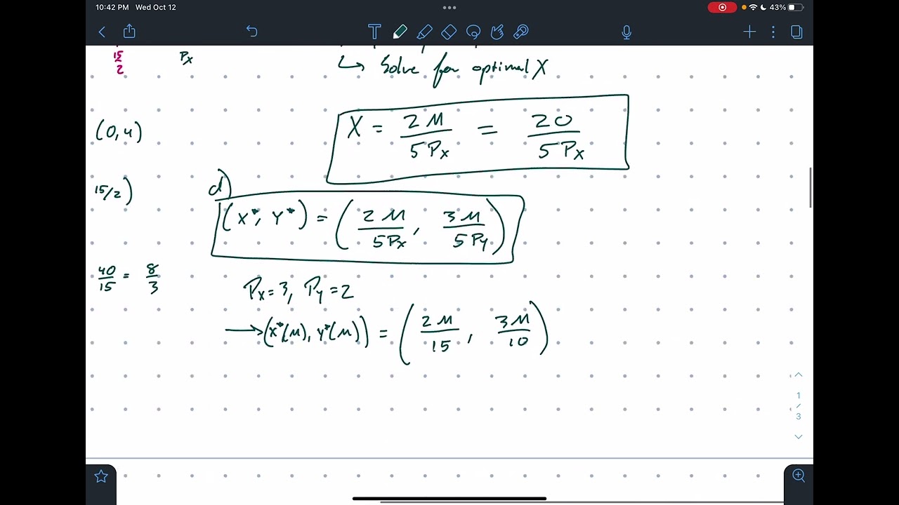 Cobb-Douglas pt. 2 - Econ 301 Practice Midterm