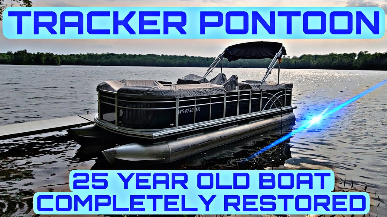 Completely Restoring a 25 Year Old TRACKER Pontoon - Aluminum Deck Boat
