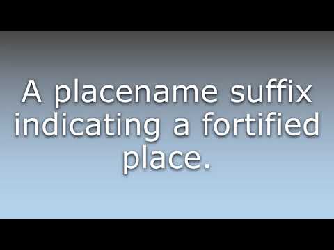 What does -bury mean?