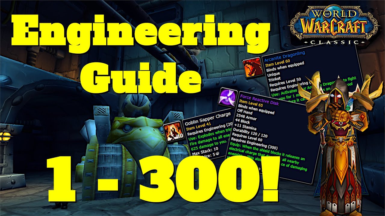 Wow Classic Engineering Guide | 1 - 300 Cheap & Simple | Roly The Holy Paladin | Classic Wow