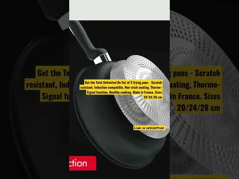 Upgrade your cooking game withTefal Unlimited Set of 3 frying pans sizes of 20/24/28 cm.