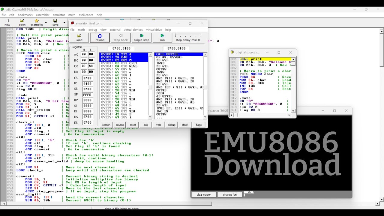How to Download & Install EMU8086  on Windows | Assembly Language  #assemblylanguage #download