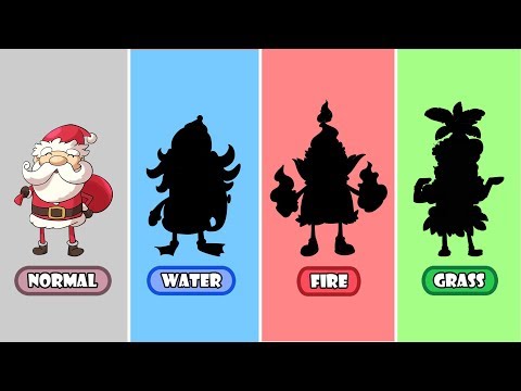 What If Santa Claus had Types as Pokemon - Merry Christmas.