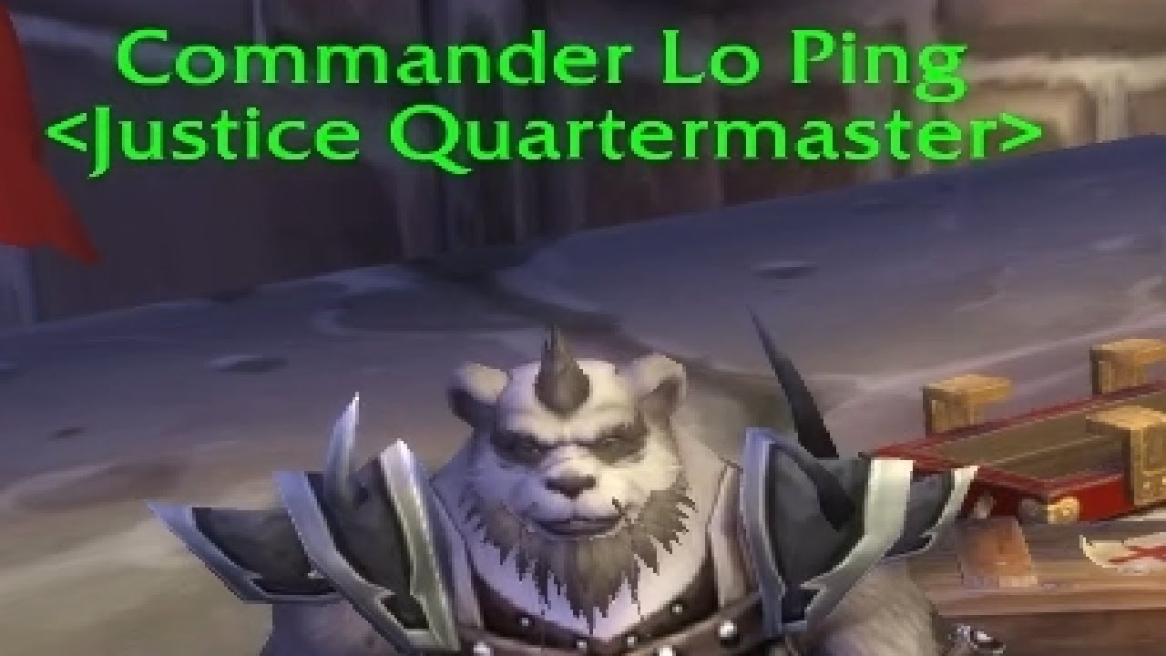 Justice Point Vendor / quartermaster location in MoP Classic WoW