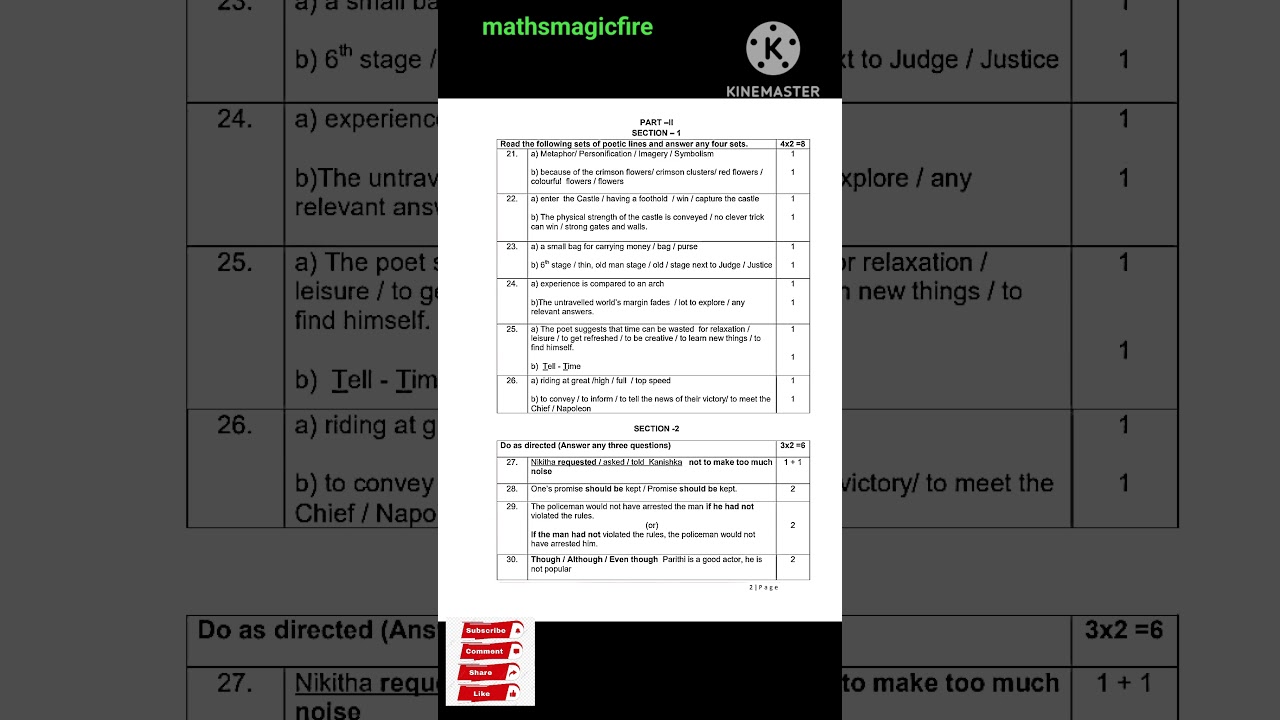 12th standard English public exam question paper march 2026,and answer key for government,