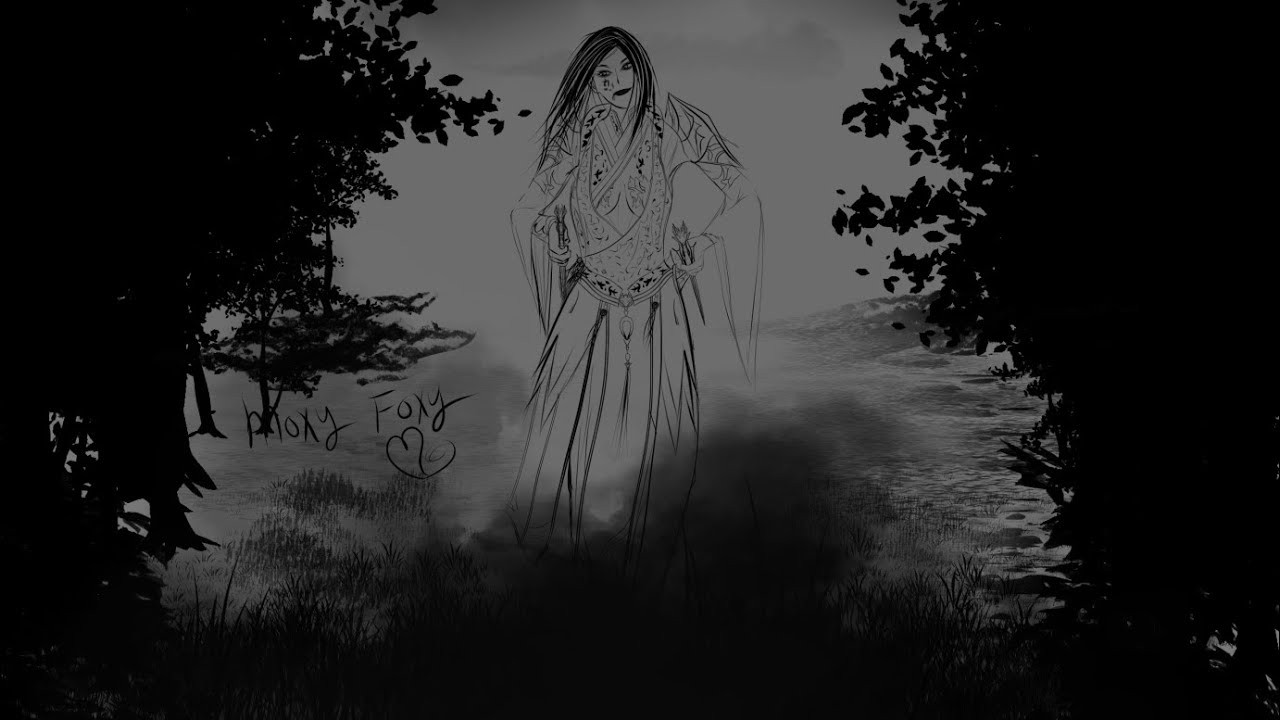 Sword pose + fantasy landscape (Time-Lapse)