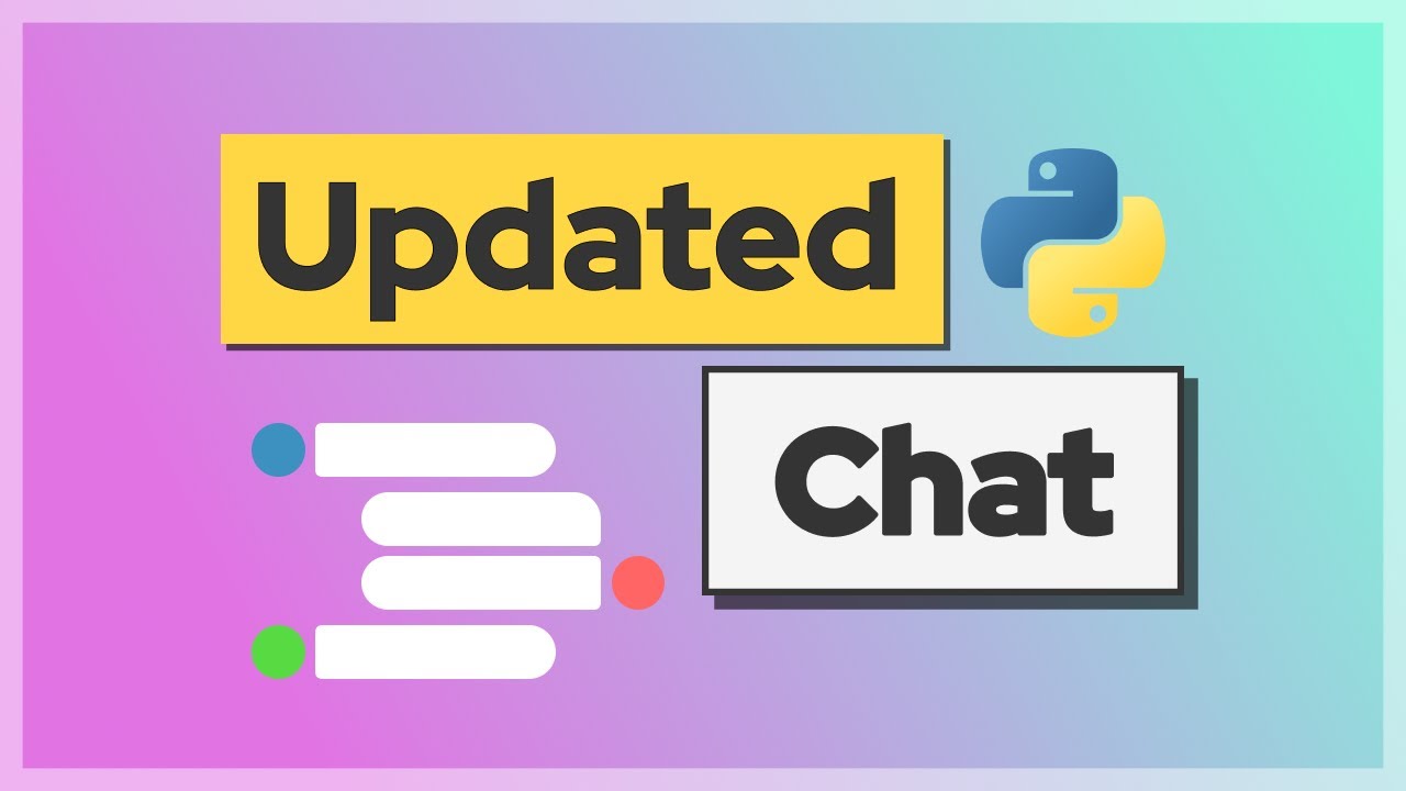 How to create a chat application using python part 2