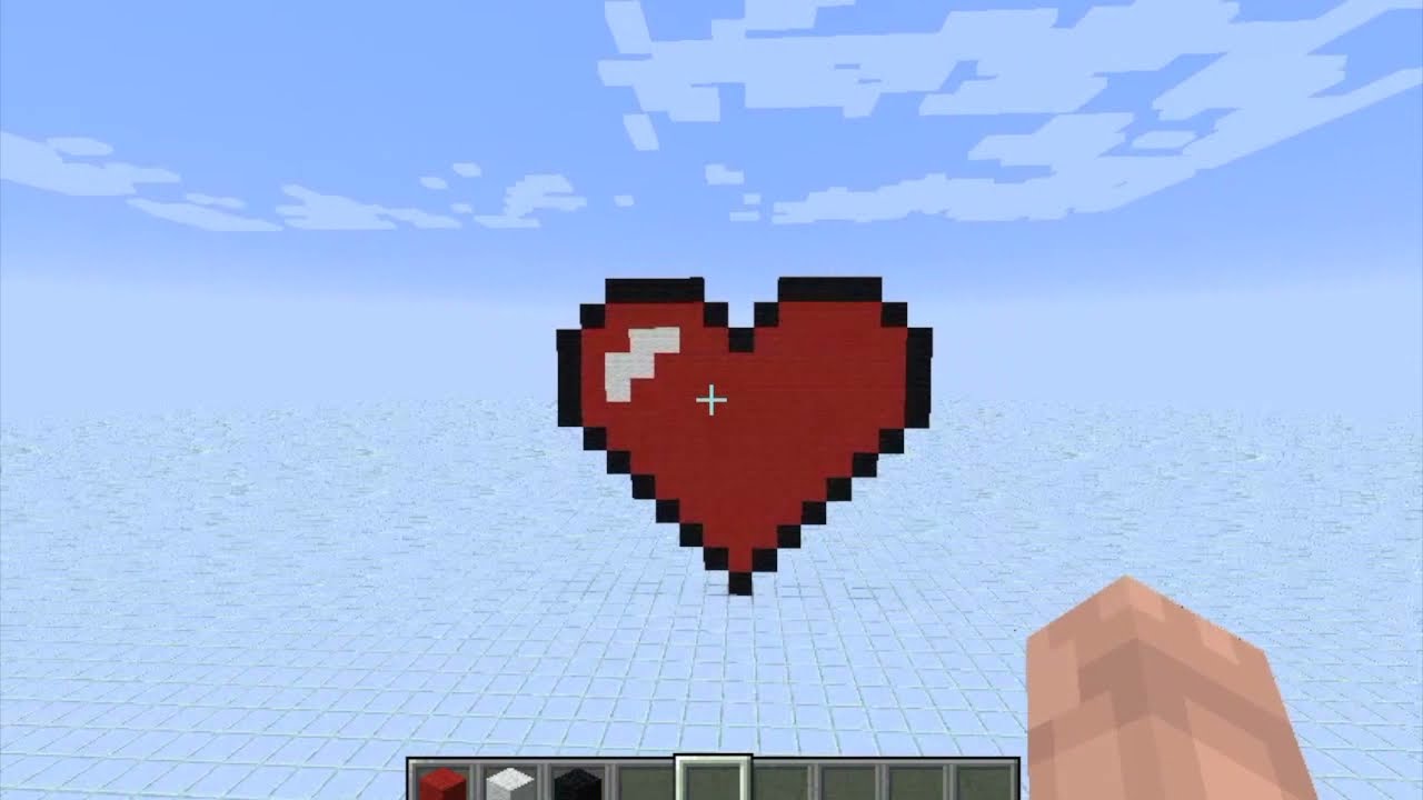 Minecraft Pixel Art: Heart (#3)