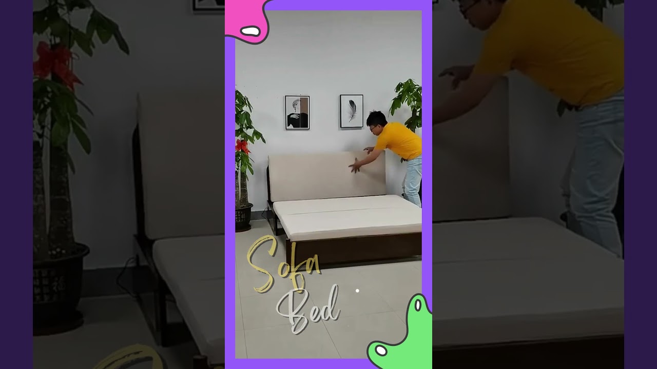 Solid Wood Sofa cum Bed with Storage #shorts