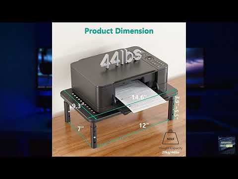 Review - WALI Computer Monitor Stand for Desk, Adjustable Laptop Riser, Desk Monitor Stan