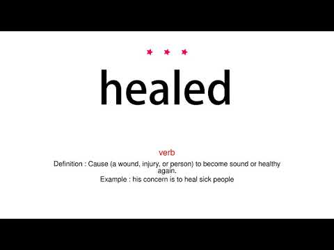 How to pronounce healed - Vocab Today