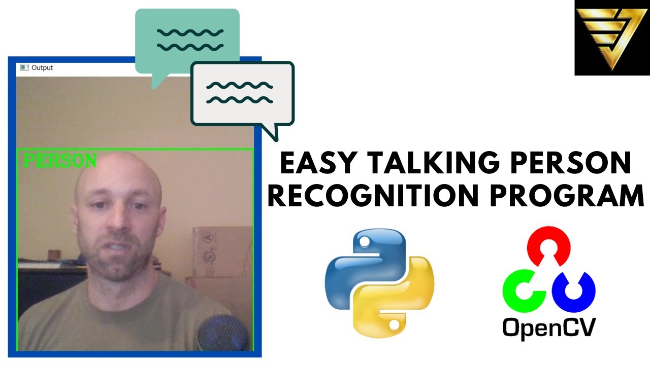 Easy Talking Person (Object) Recognition Program with OpenCV/Python | #172
