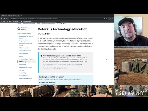 Vet Tec program for veterans