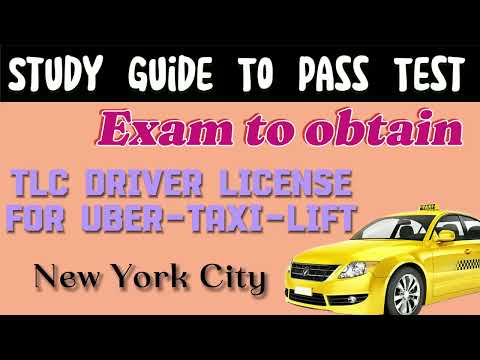 TLC EXAM  TEST for TAXI - UBER in New York City NYC 2024  Study Guide