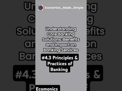 #4.3 Core Banking Solutions #bank #rbi #money #economy #commerce