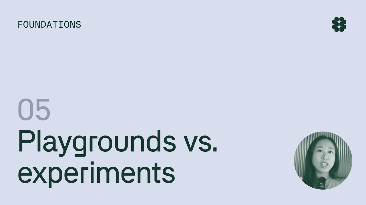 Module 5: Playgrounds vs experiments