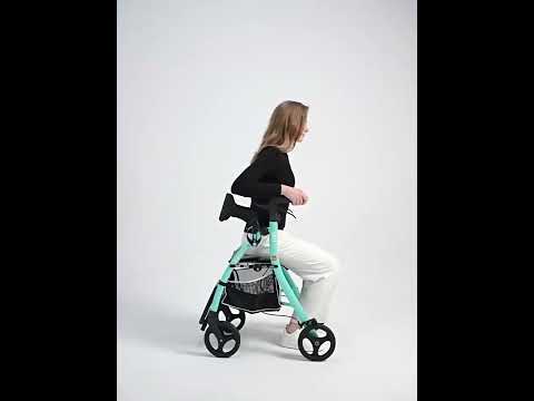 Lightweight 4 wheel Best Rolling Walker rollator with seat