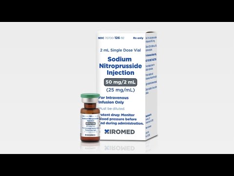 Sodium Nitroprusside (class, mechanism of action, dosage, indication, contraindication)