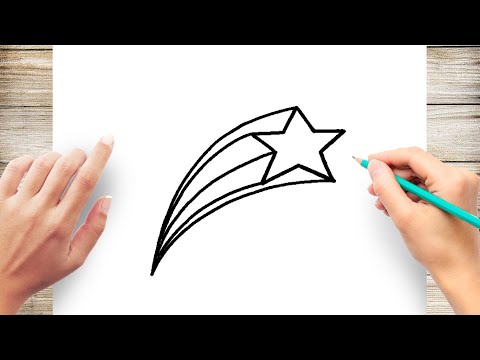 How To Draw A Shooting Star Step by Step – I'm Youtuber – Follow my ...