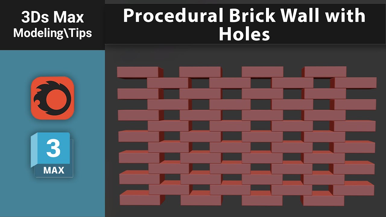 Modeling a Procedural Brick Wall with Holes in 3ds Max