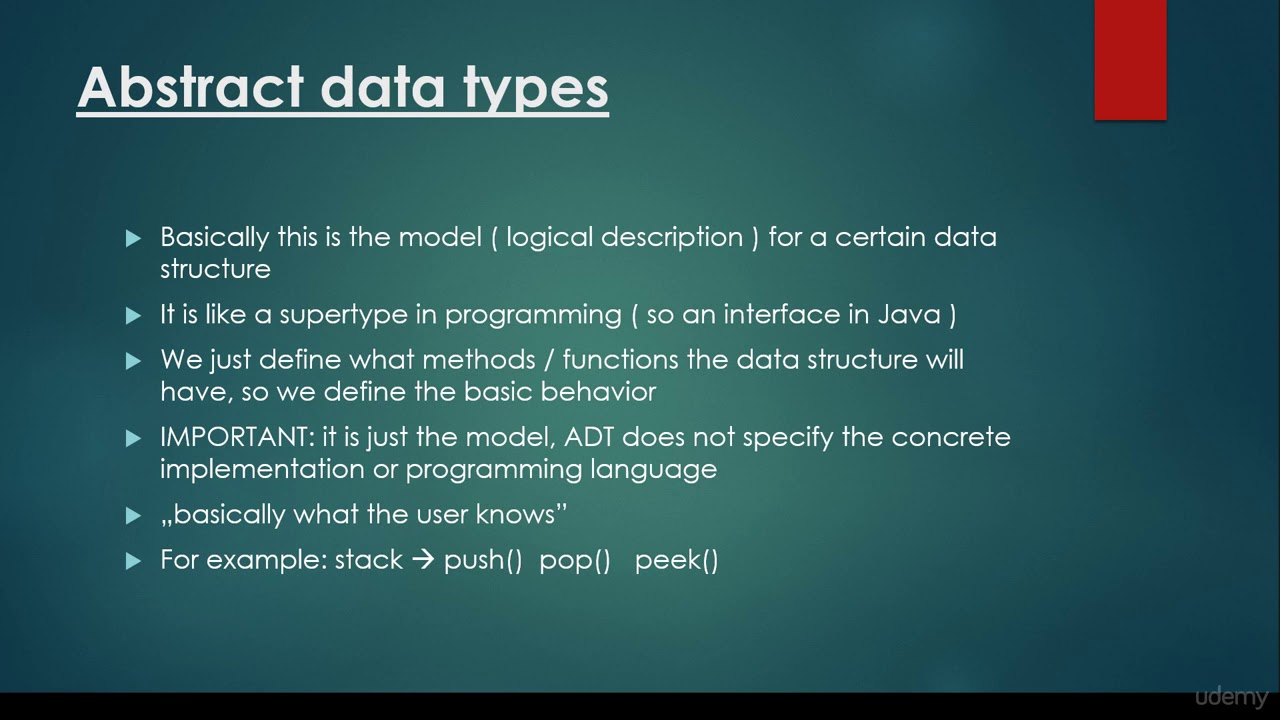 Algorithm and Data Structure in Python - 03 Data structures and abstract data types