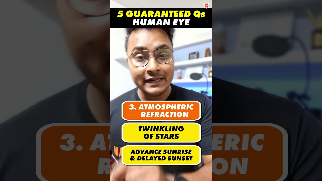 5 Most Important Topics From Human Eye🔥 | Human Eye and Colourful World Class 10th | CBSE 2024