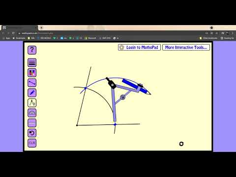 Constructing Angle Bisector with Mathspad