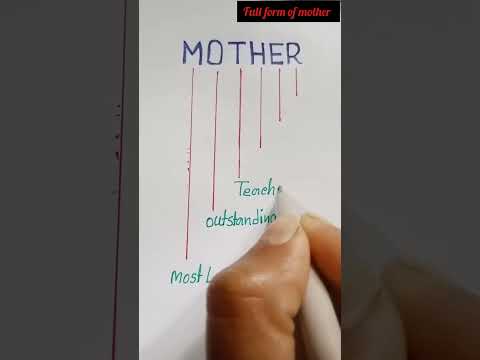 Full form of mother #learn mor