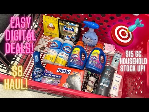 TARGET Digital Coupon Deals | Spend $50, Get $15 Gift Card| Household and Dove Stock Up Time! 🎯🙌🏾
