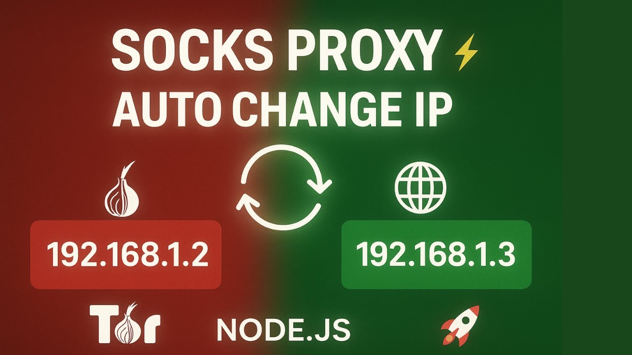 🚀 Node.js + Tor SOCKS5 Proxy 🧅 | Auto IP Rotation in Minutes ⏱️