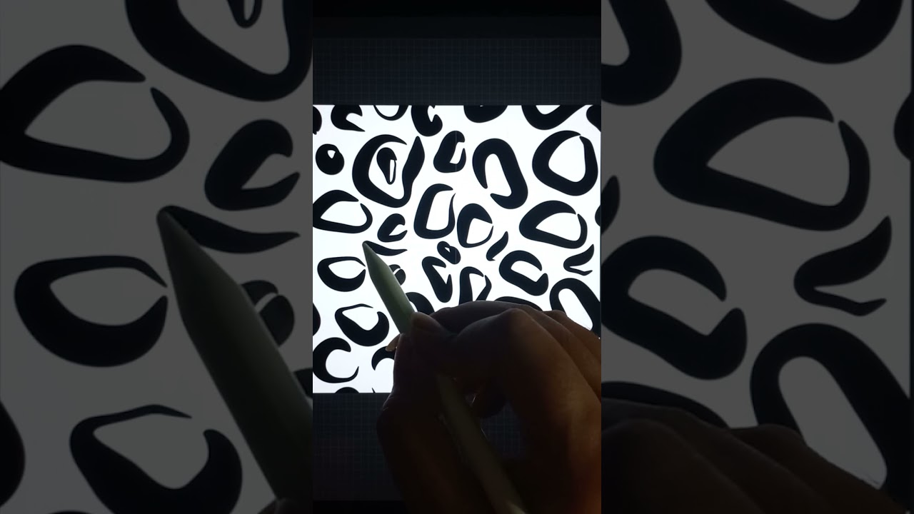 PATTERN DESIGN illustration iPad | seamless pattern design | Leopard glitter pattern design textile