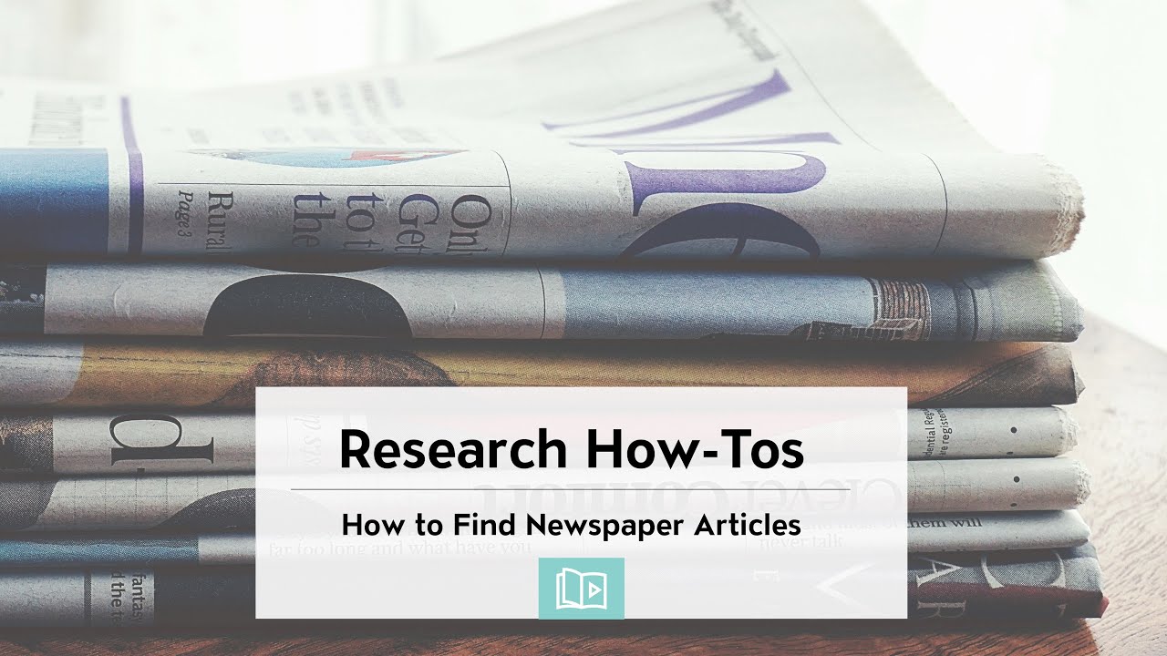 How to Find Newspaper Articles