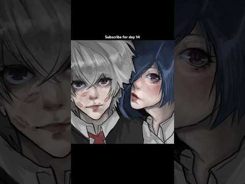 DAY 13 A quick sketch for the Valentine's Day Touka and Kaneki